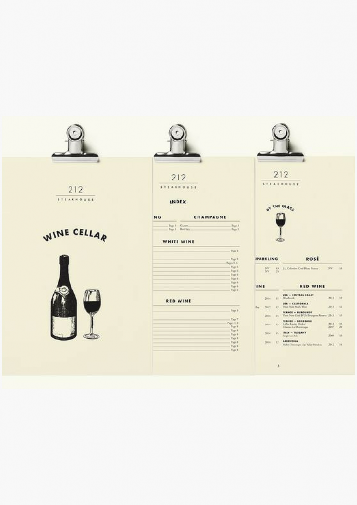 Menu Design. 6 Successful Examples of a Wine Card | Waitron.Menu Blog