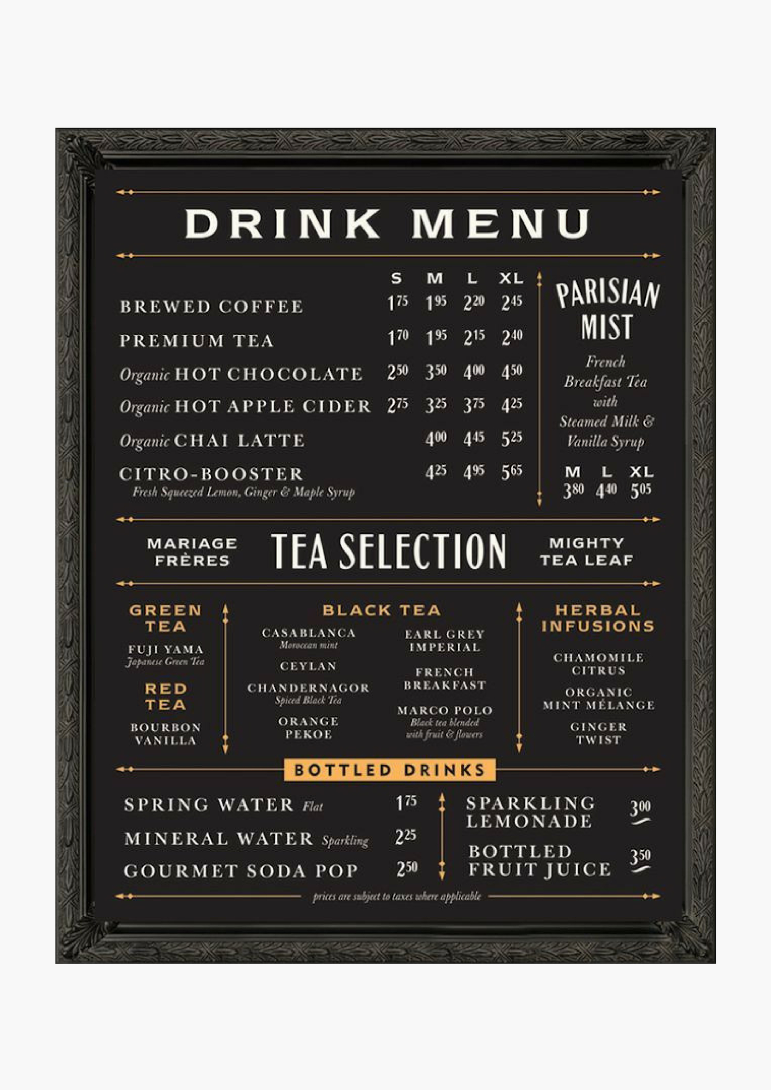 Coffee Shop Menu Design 6 Inspirational Examples Waitron Menu Blog