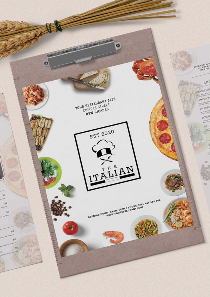 Menu Design. 7 Examples of Italian Menu | Waitron.Menu Blog
