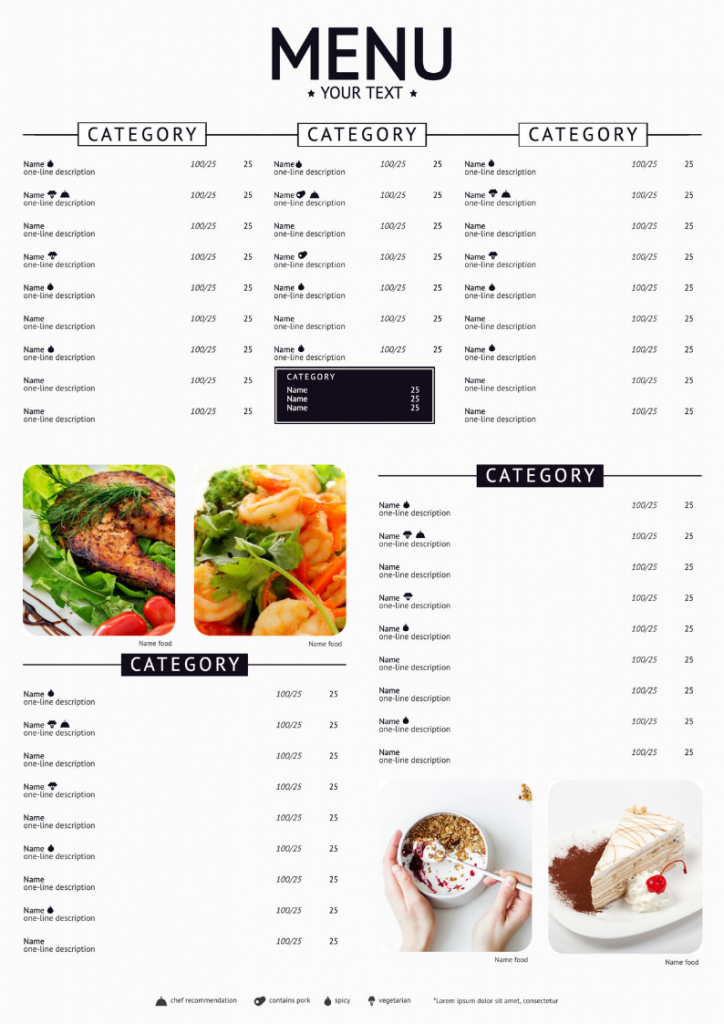 Menu Design. 5 Rules of a Perfect Composition | Waitron.Menu Blog