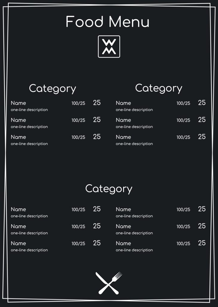 Menu Design. 5 Rules of a Perfect Composition | Waitron.Menu Blog