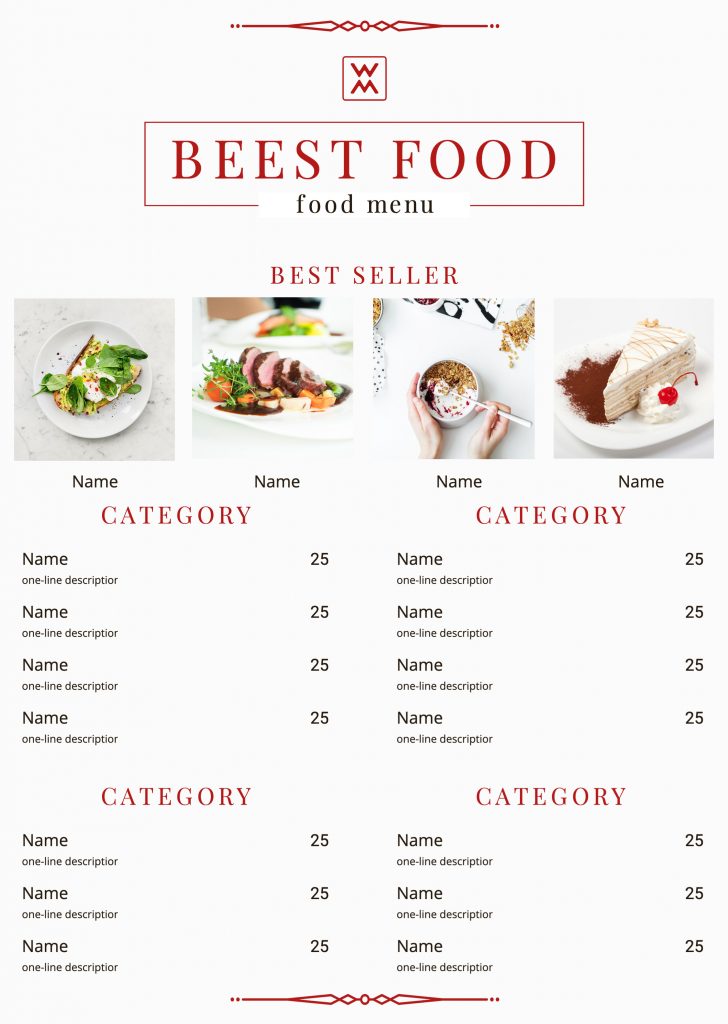 Menu Design. 5 Rules of a Perfect Composition | Waitron.Menu Blog