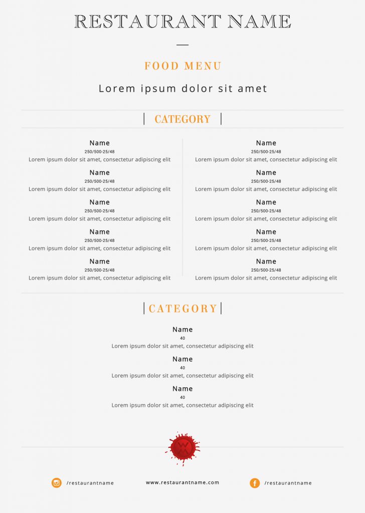 Menu Design. 5 Rules of a Perfect Composition | Waitron.Menu Blog