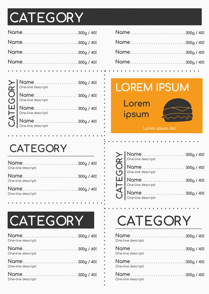 Menu Design. 5 Rules of a Perfect Composition | Waitron.Menu Blog